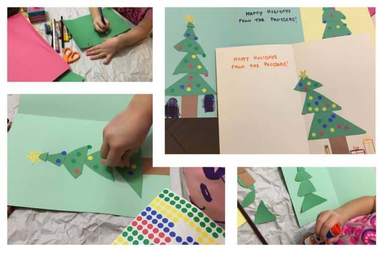 DIY Holiday Cards With Preschoolers! - Go Wander, Bee Happy